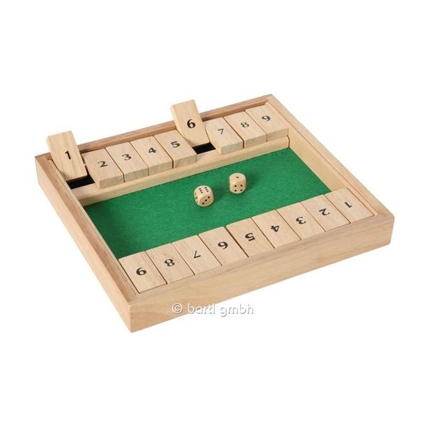 Shut the box spil - Sjov terninge spil fra Hotgames.