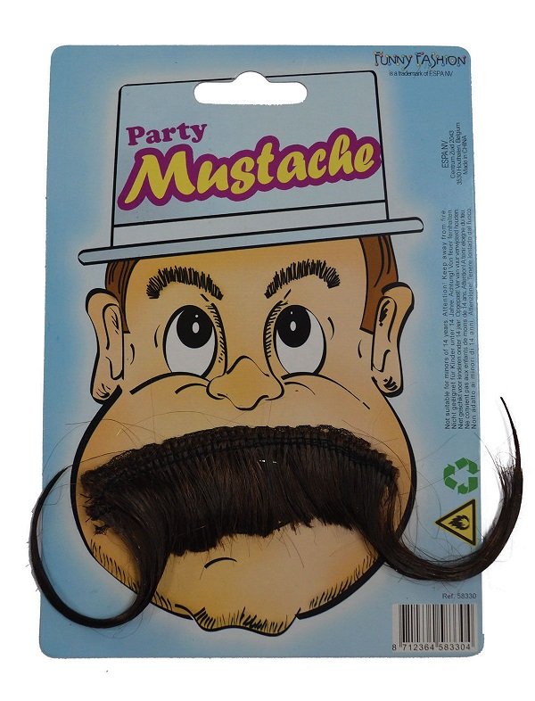 Falsk colonel overskæg - Stort udvalg af falske skæg.