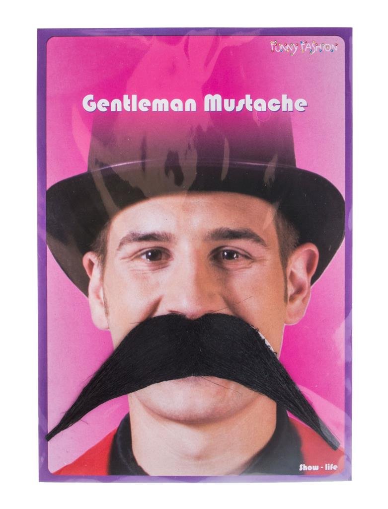Gentleman overskæg - Kæmpe udvalg af sjove falske skæg.