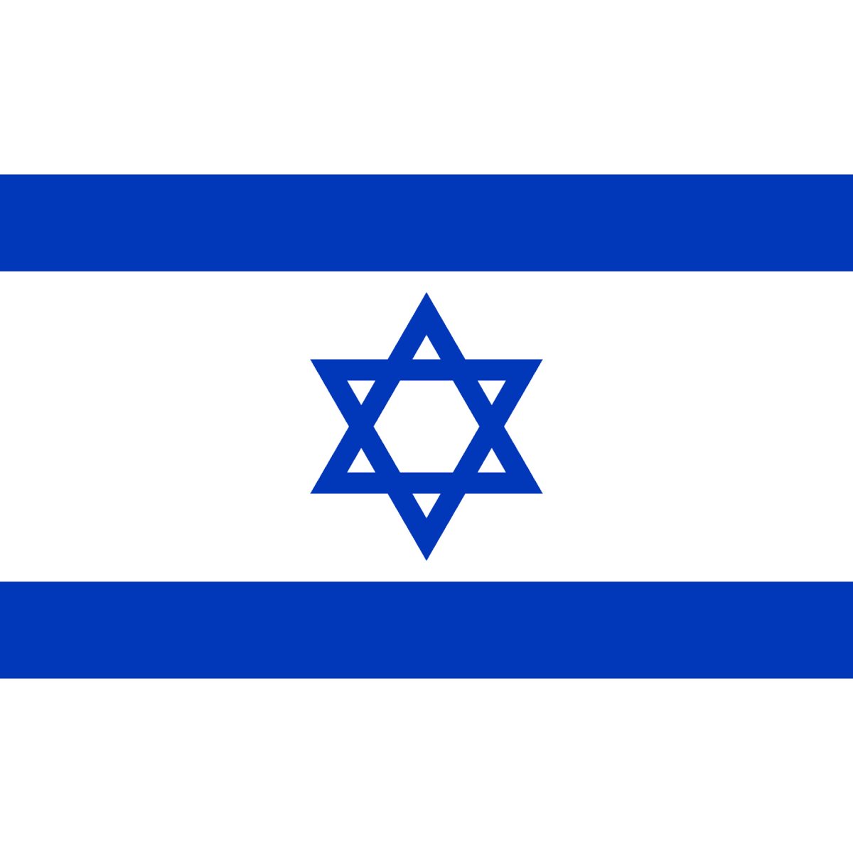 Israel flag - Når der skal heppes på Israel til kampen.