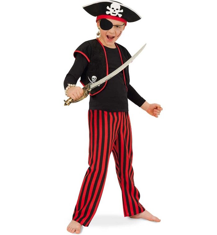 Pirat kostume - Når din barn skal være pirat til festen.