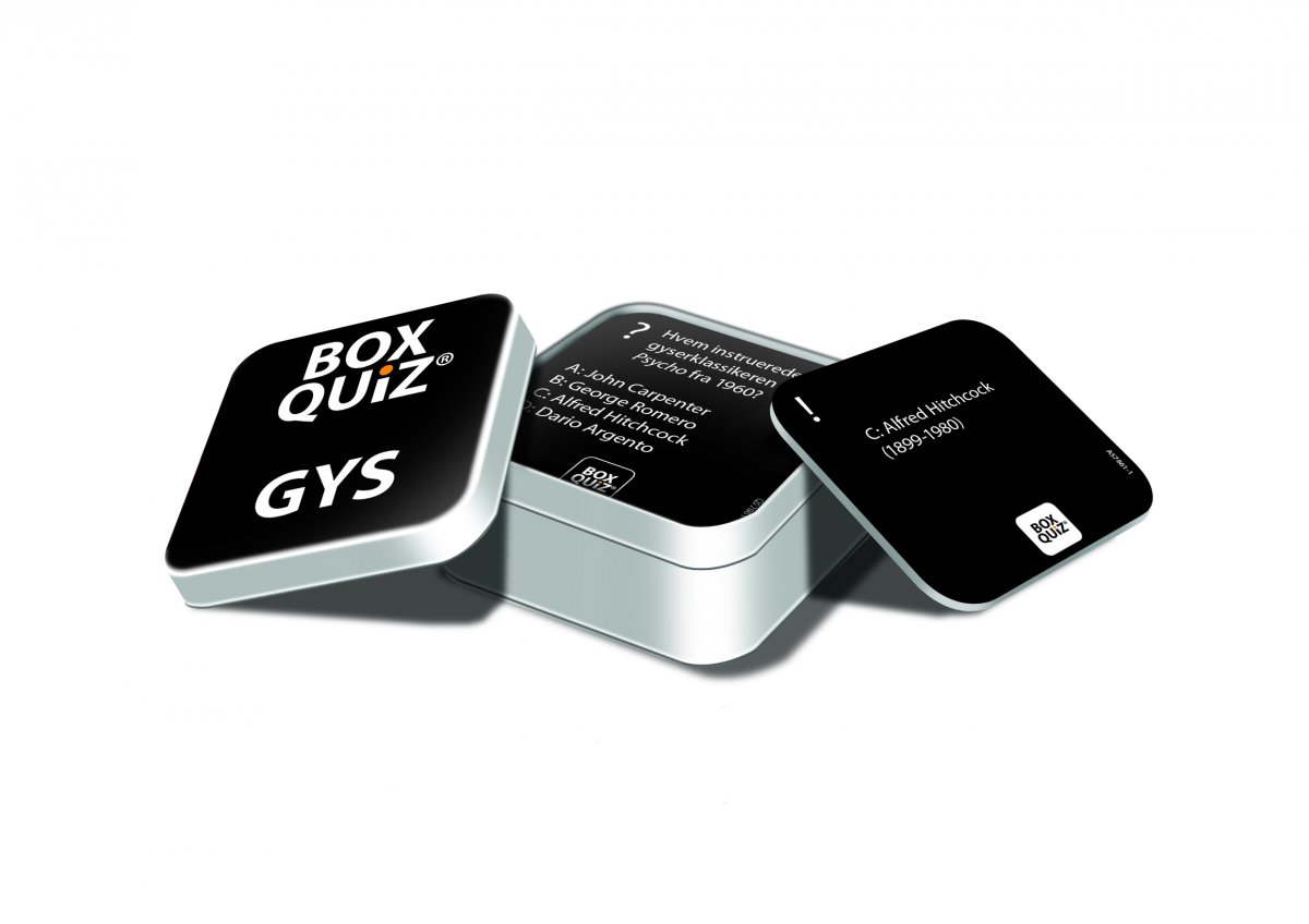 Box quiz - Quizboks med spørgsmål om gys.